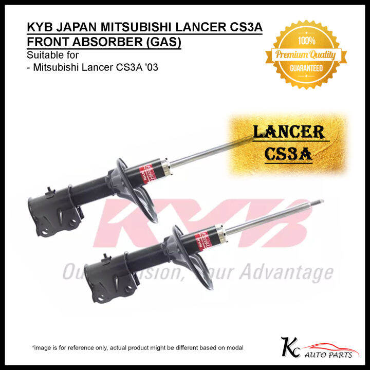 KYB Gas Shock Absorber (Front) for Mitsubishi Lancer CS3A (1 pair) | Lazada