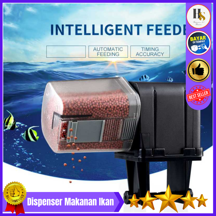 COD iLONDA Dispenser Makanan Ikan Pintar Otomatis Smart Fish Feeder ...