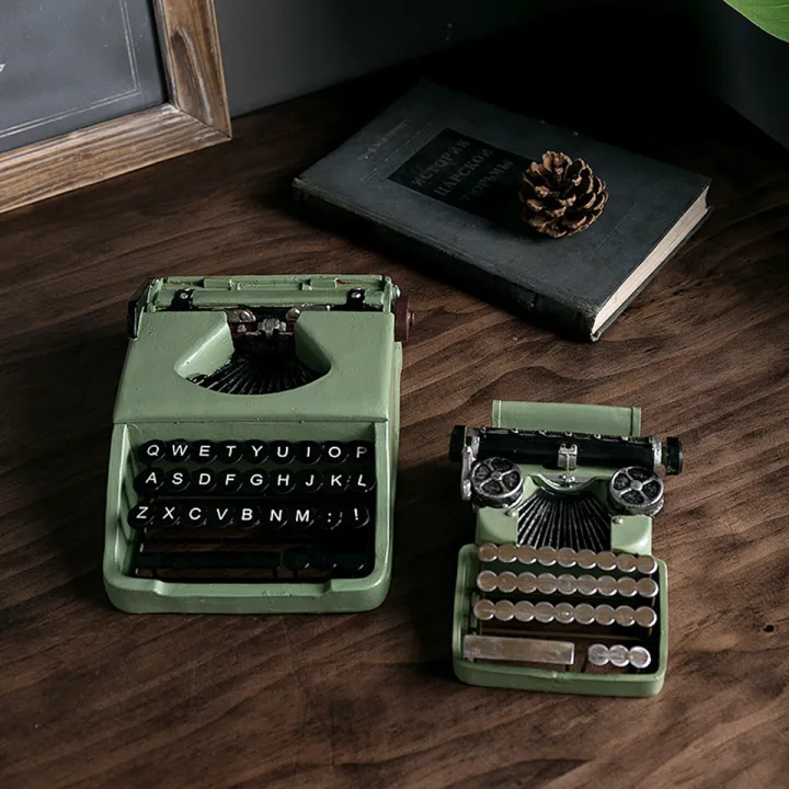 Retro Vintage Typewriter Model,Handmade Props Model Retro Decoration ...