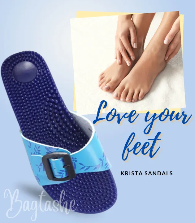 Tabata Krista Sandals for Women with Colored Outsole and Massage Foot ...