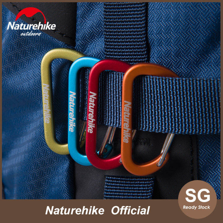 Naturehike Outdoor Hiking Buckle (2PCS) D-type Hook Keychain Backpack ...
