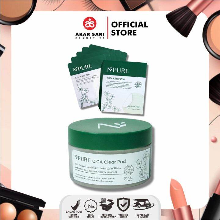 NPURE CICA CLEAR PAD - Exfoliating Pads | Lazada Indonesia