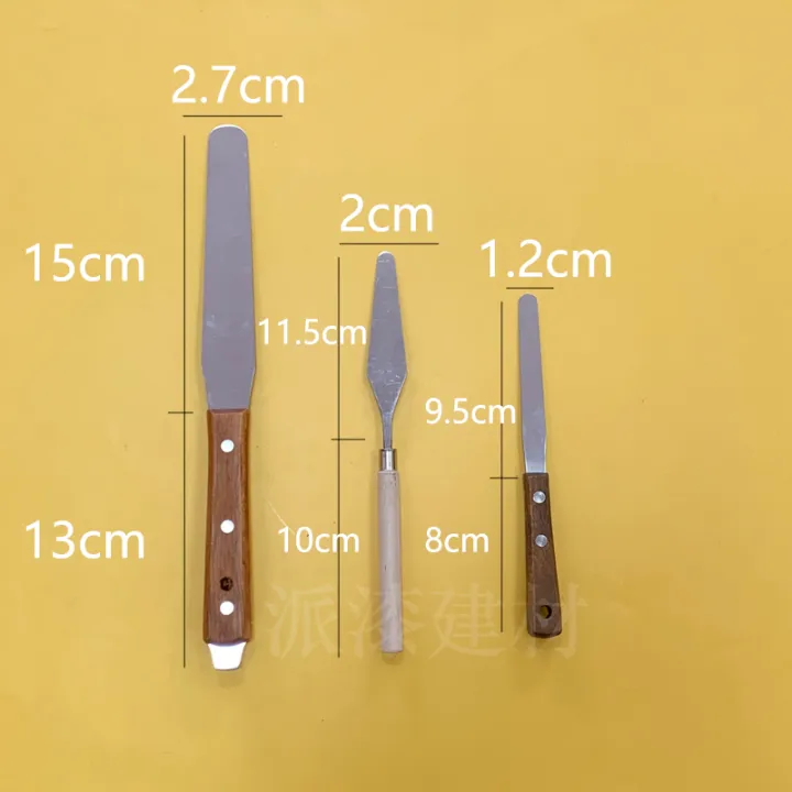 Art paint color mixing knife paint mixing knife paint gouache wooden ...