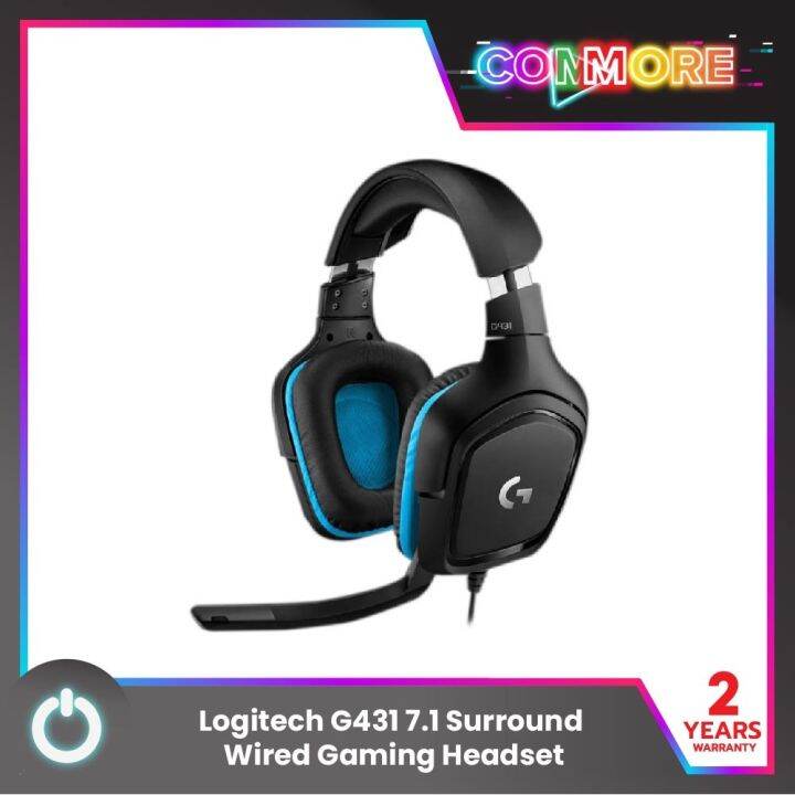 Logitech G431 7.1 Surround Wired Gaming Headset | Lazada.co.th