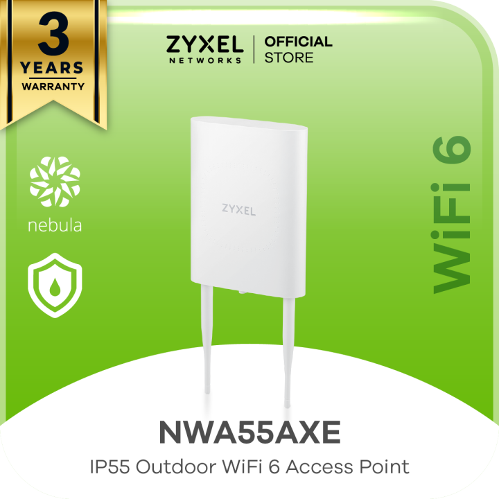 Zyxel NWA55AXE 802.11ax (WiFi 6) Dual-Radio Outdoor PoE Access Point ...