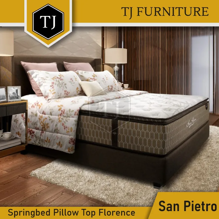 Kasur Springbed Florence San Pietro Pillow Top Full Set Original Divan ...