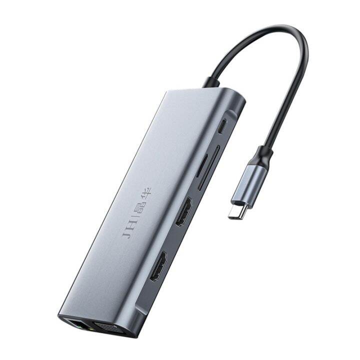 USB Hub 12 In 1 HDMI-Compatible Display Adapter Type C Multi USB 3.0 ...