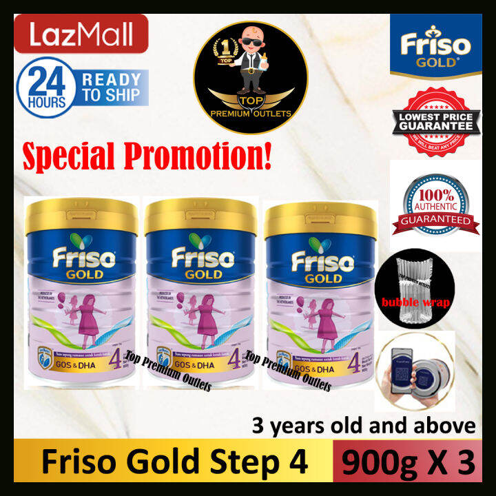 Friso Gold Step 4 (900g x 3) Exp: 04/2024 | Lazada