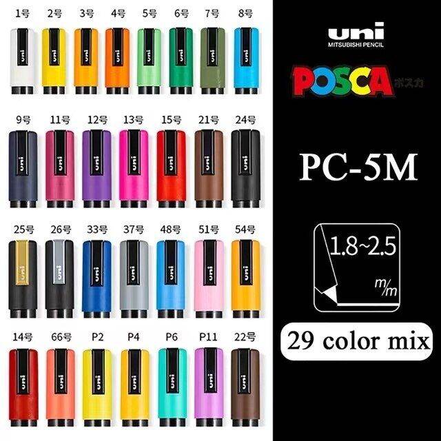 Uni Posca Paint Marker FULL RANGE Bundle Set , Mitsubishi Poster Colour ...
