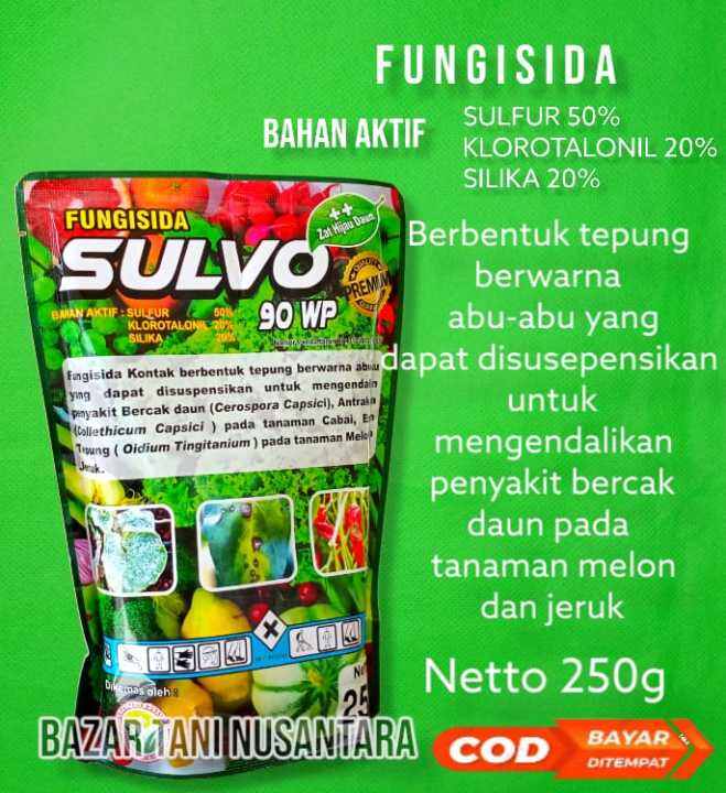 FUNGISIDA SULVO 90 WP 250 GRAM cod | Lazada Indonesia