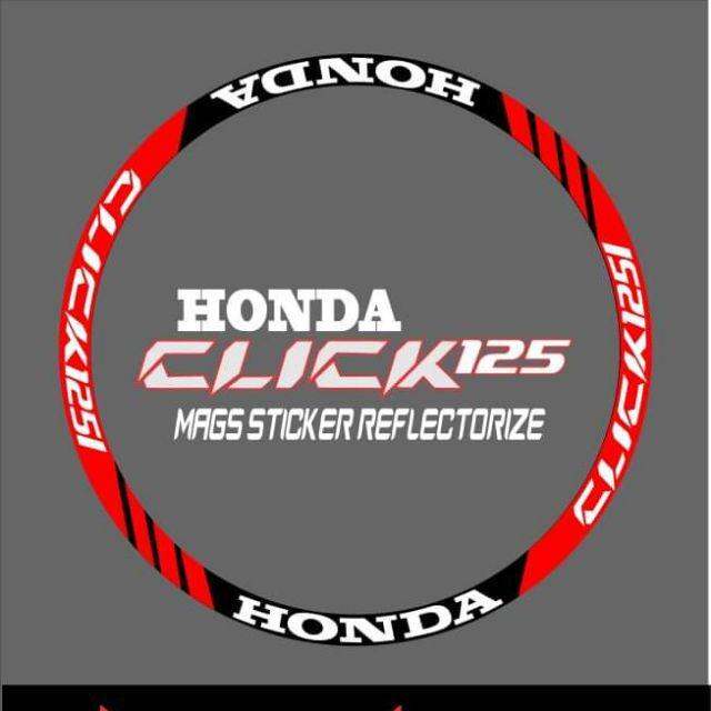 HONDA CLICK 125i REFLECTORIZE MAGS DECALS | Lazada PH
