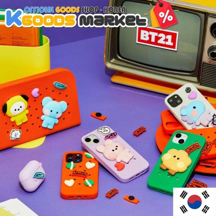 เคสไอโฟน MININI COLLER รุ่น BT21 (13/13PRO) ซิลิโคนกระเป๋าแอร์พอดส์ โปร ...