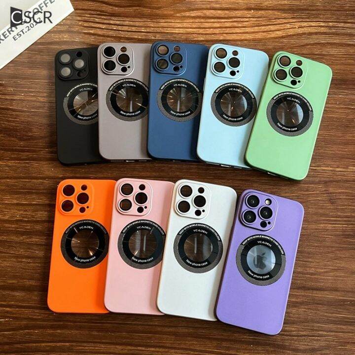 CSCR Cute Matte Magnifier Magsafe Slim Phone Cases for iPhone 14 13 12 ...