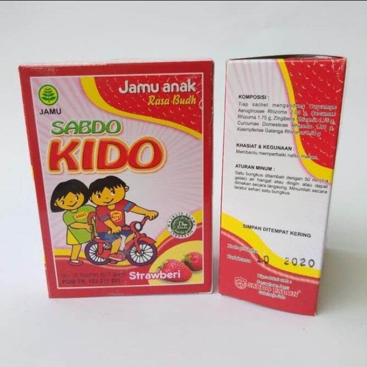 JAMU ANAK RASA BUAH STRAWBERRY SABDO KIDO | Lazada Indonesia