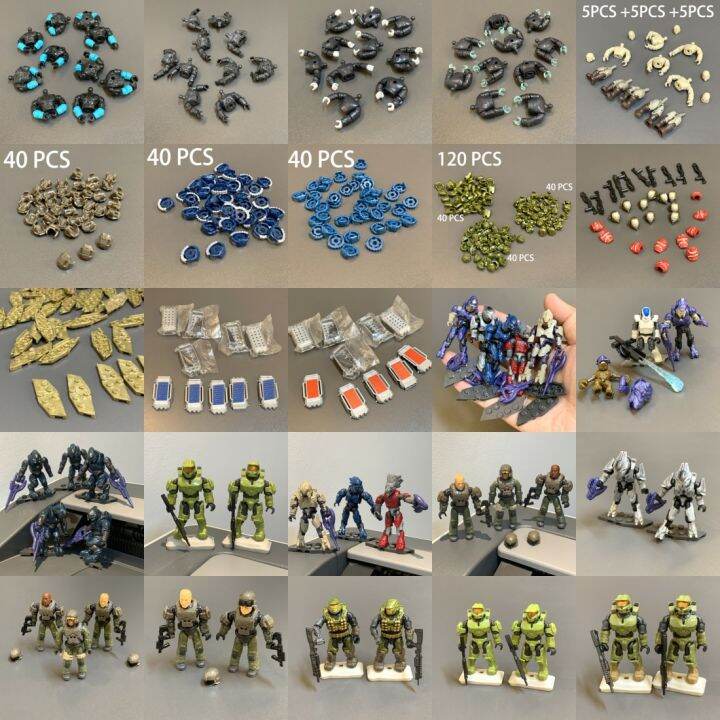 Mega Construx Bloks Halo UNSC Marine Spartan Recon Getaway Arbiter ...