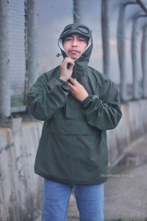JAKET GOOGLE KACAMATA CASUAL CAGOULE ULTRAS WATERPROOF ARMY SERIES ...