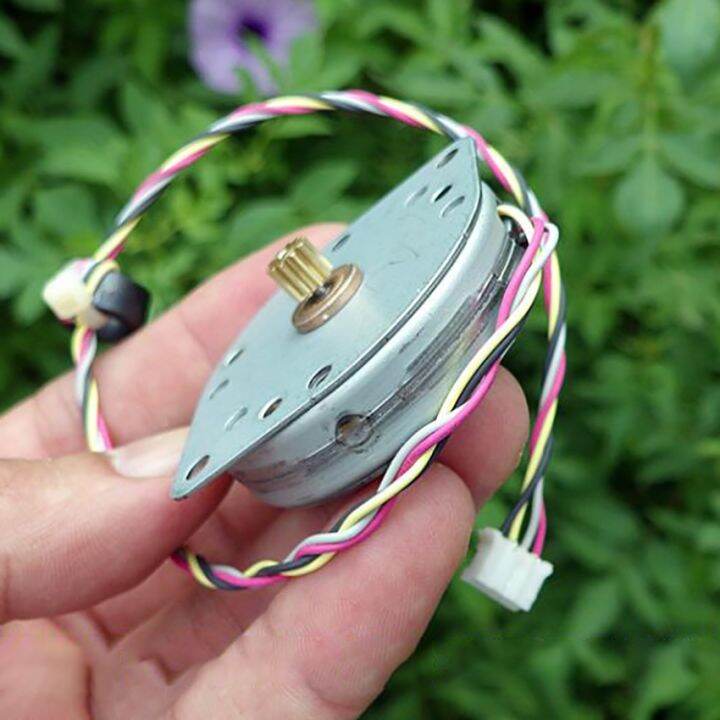 44MM Two Phase Four Wire Ultra-thin Stepper Motor 10-Copper Gear 0.5 ...
