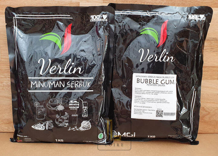 Verlin Bubble Gum / Bubuk Minuman Premium 1 KG | Lazada Indonesia