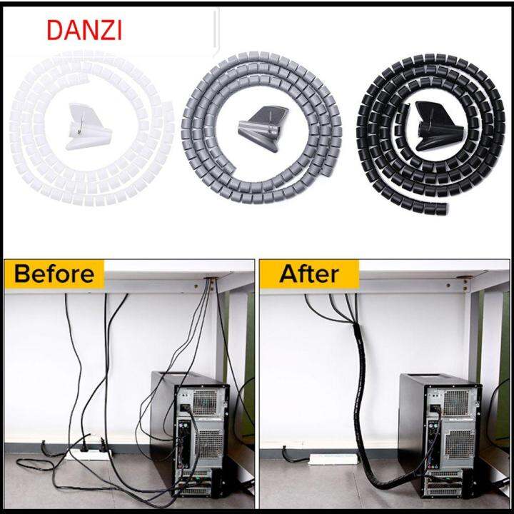 00DANZI00 10mm/16/22/28mm Flexible Management Spiral Tube Cable ...
