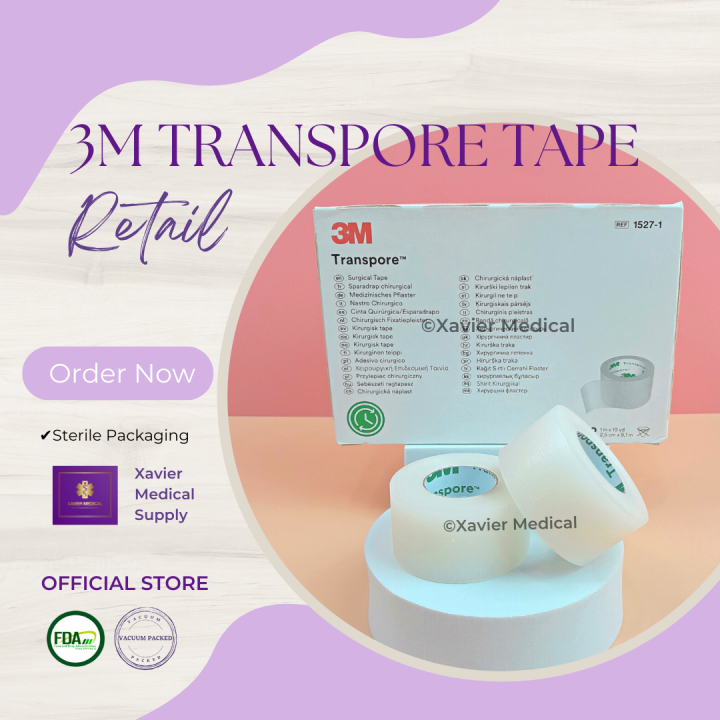 3m Transpore Surgical Tape Retail (Sold per Roll and Box) | Lazada PH