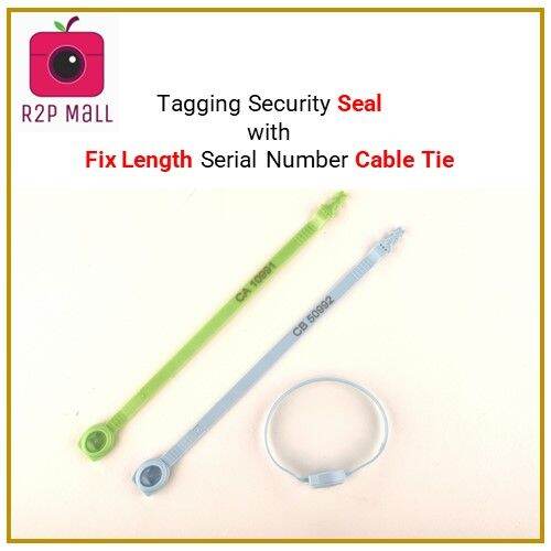 Tagging Security Seal with Fix Length Serial Number Cable Tie | Lazada