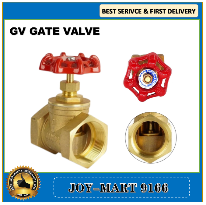 GV BRASS GATE VALVE (1/2 to 1-1/2 inch) | Lazada PH