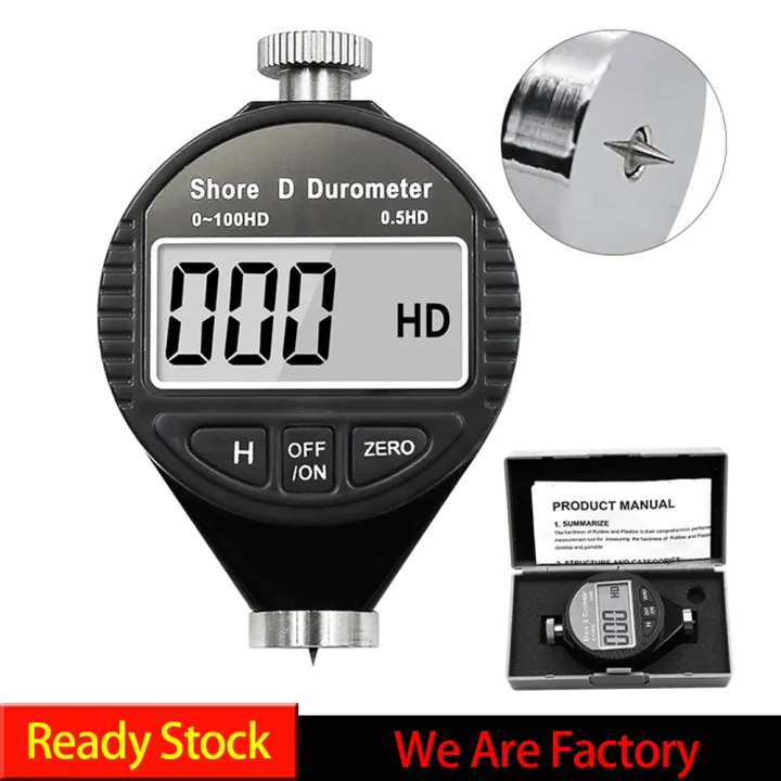 Digital 100HD C Durometer Shore Rubber Hardness Tester LCD Display ...