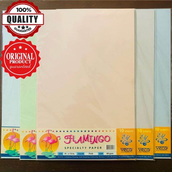 Specialty Paper De Luxe VECO Elit FLAMINGO Long/Short 10sheets/pack ...