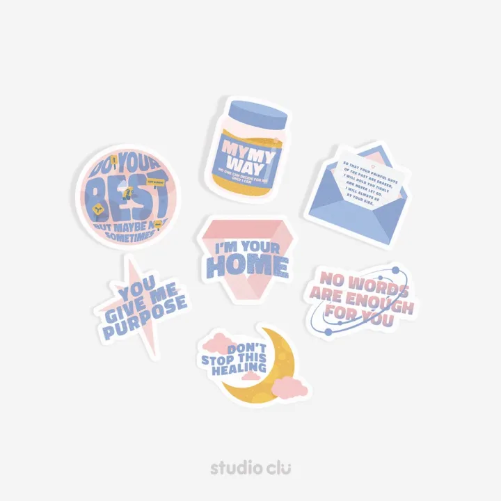 SEVENTEEN Glitter Vinyl Sticker Set (redesigned) | Lazada PH