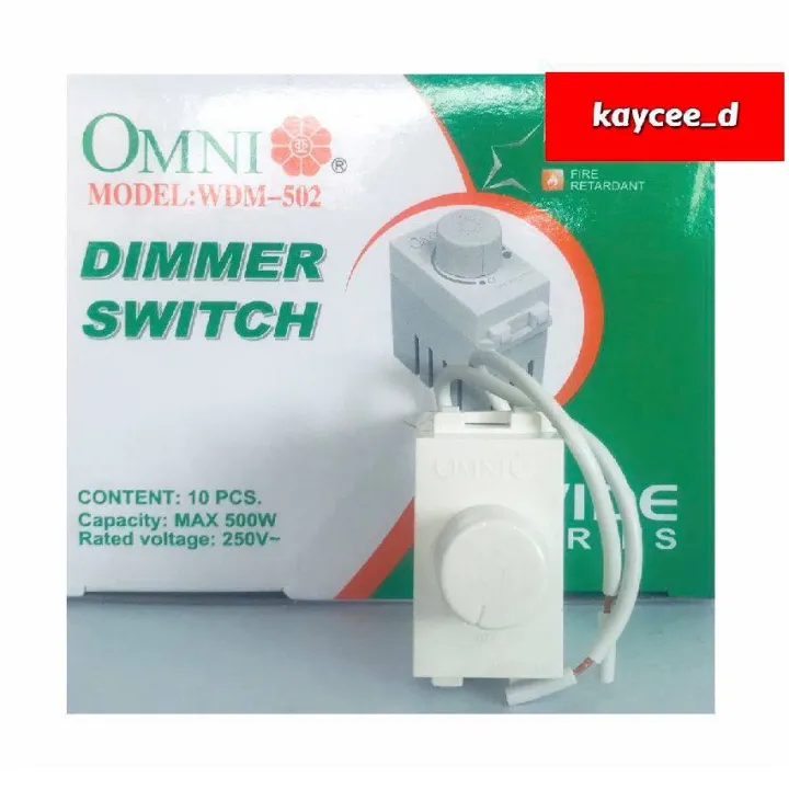 Omni Dimmer Switch- 500W- Wide Series- WDM-502 | Lazada PH