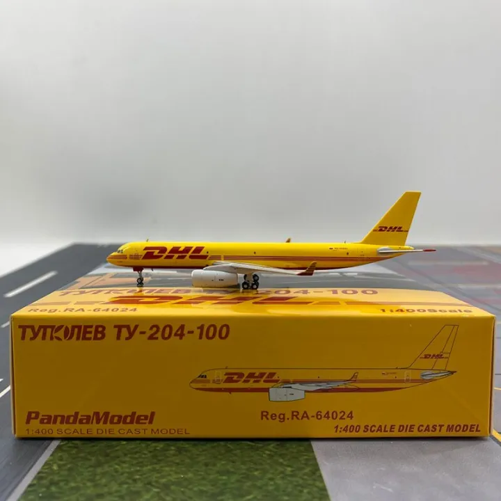 1/400 Scale DHL Cargo Plane TU204-100 RA-64024 Alloy Simulation ...