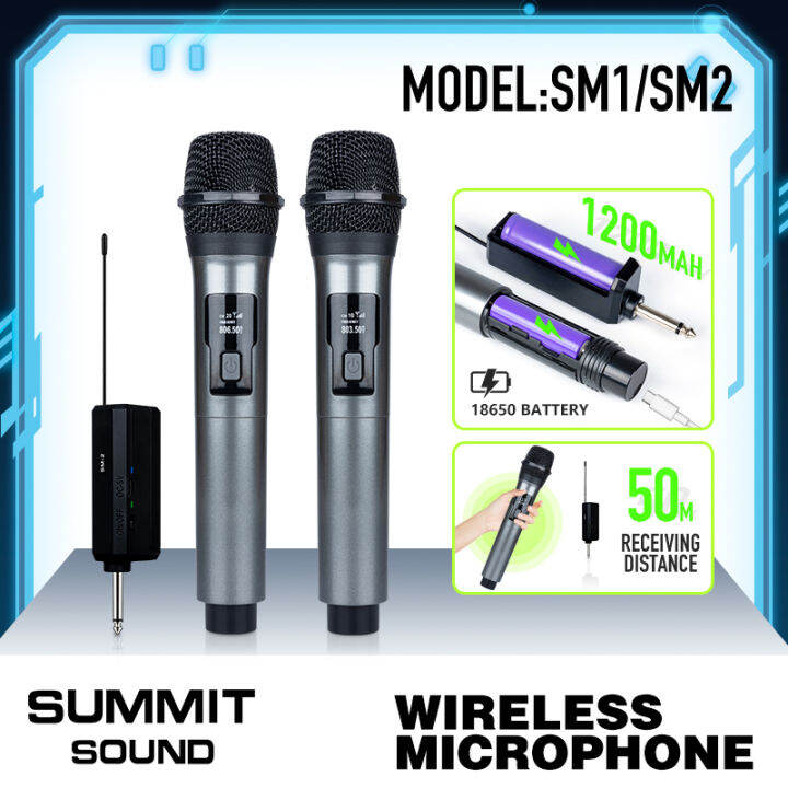 （popular） SM-1 SM-2 wireless microphone Charge original for videoke ...
