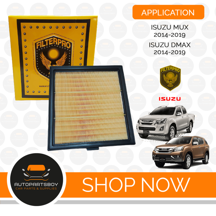 FILTERPRO AIR FILTER FOR ISUZU DMAX 2014-2019 ISUZU MUX 2014-2019 ...