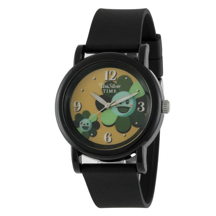 UniSilver TIME UniSex Analog Black Rubber KW4739-1003 Watch | Lazada PH