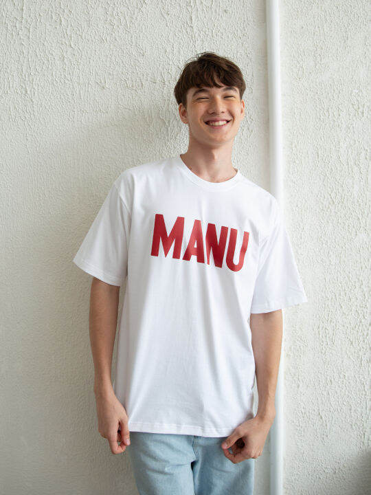 MANU-Oversized T-Shirt เสื้อยืดโอเวอร์ไซส์ เสื้อยืดคอกลม ทรงสวย ใส่สบาย ...