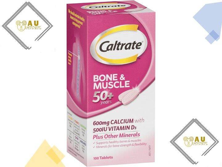 Caltrate Bone & Muscle 50+, with Calcium and Vitamin D3, 100 Tablets ...