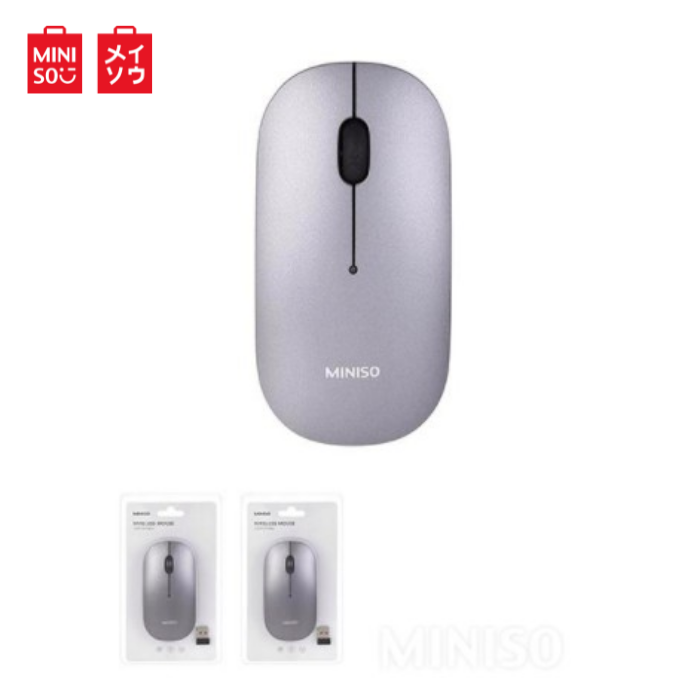 Miniso Ultrathin Metallic Wireless Mouse Black/Grey/Silver/Green/Pink ...