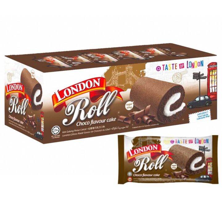Mamee London Roll CHOCOLATE Flavour Cake 1 x 20 x 16g (BOX) | Lazada