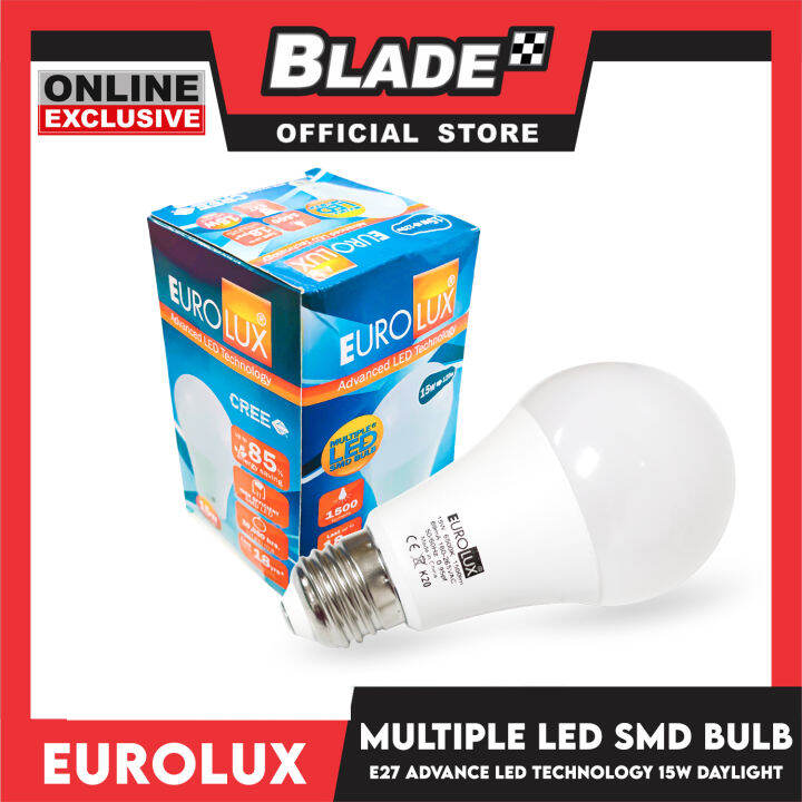 Eurolux LED SMD Bulb E27 15W 6500K Daylight | Lazada PH