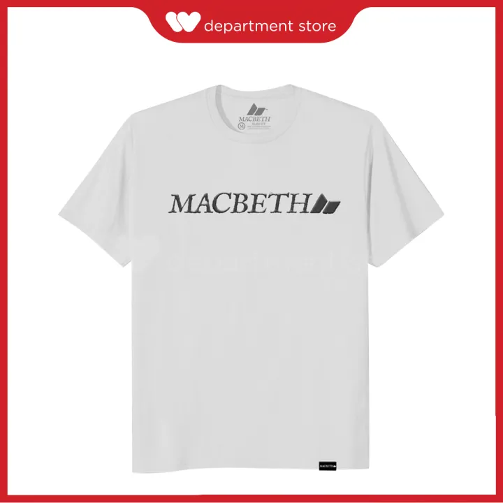 MACBETH 100% Authentic Mens Printed T-Shirt Logo 70318ABO63 White ...