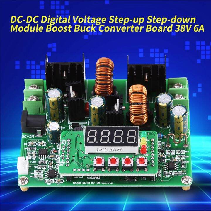 DC-DC แรงดันไฟฟ้าดิจิตอล Step-up Step-down โมดูล Boost Buck Converter ...