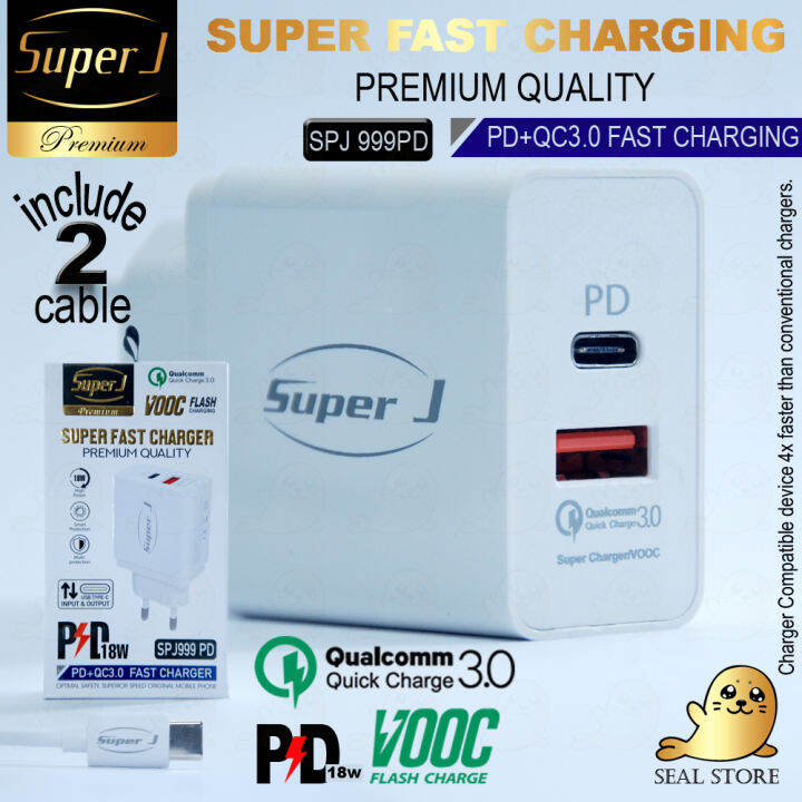 Charger Type C Super Fast Charging Super J999 PD | Lazada Indonesia