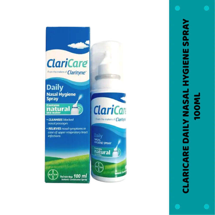 CLARICARE CLARITYNE NASAL HYGINE SPRAY 100ML (BLOCKED NOSE) | Lazada