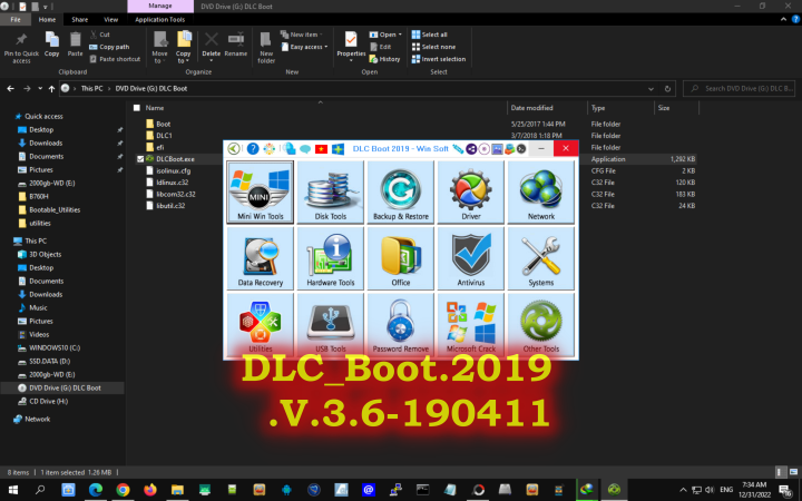 DVD flashdisk DLCBoot.2019.V.3.6-190411 DLCBoot DLC Boot 2019 Versi .3. ...