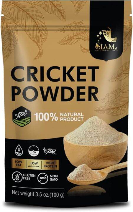 SIAM LIFE FOOD Cricket Protein Powder 100% Pure Cricket Powder (100g ...