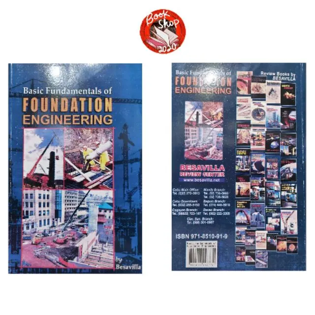 Basic Fundamentals of FUNDATION ENGINEERING By:Besavilla | Lazada PH