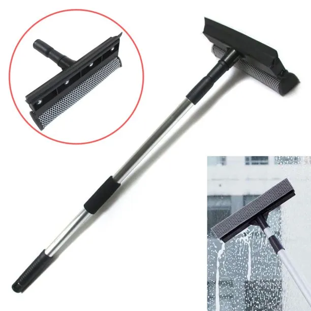 Telescopic Sponge Washer Extendable Squeegee Wiper Span Pencuci Tingkap ...