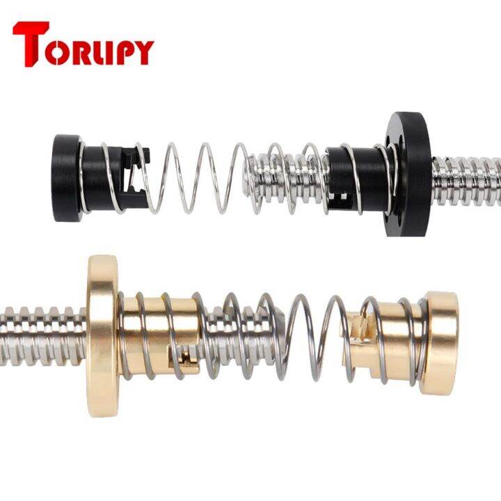 T8 Anti Backlash Spring Loaded Nut Lead Screw Elimination Gap Brass/POM ...