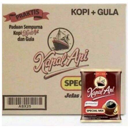 KAPAL API MIX 1 DUS ISI 120 PCS / KOPI + GULA | Lazada Indonesia