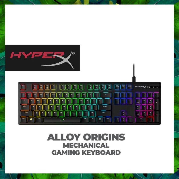 Hyperx Alloy Origins rgb 104 Switch Mechanical Gaming Keyboard HX-KB6RDX-US / HX-KB6AQX-US ...